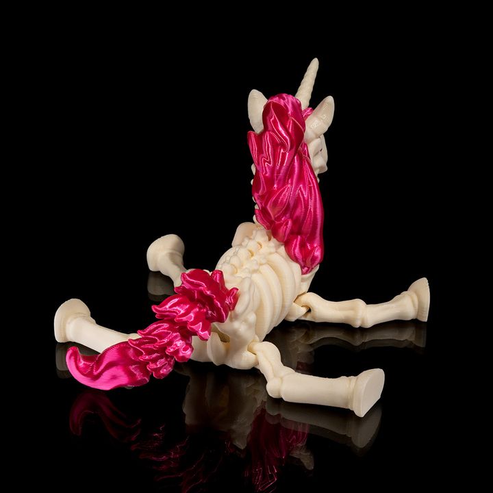 3D Printable Skeleton Unicorn by Stlflix